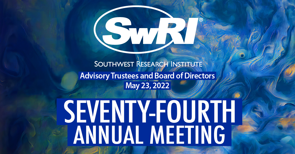 SwRI: Annual Meeting Livestream Registration